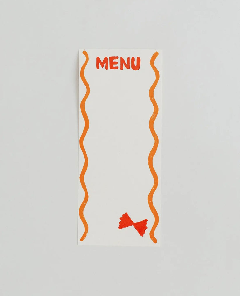 Menu Card - Sunday Gelato